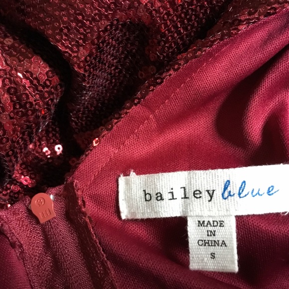 bailey blue | Dresses | Nwt Bailey Blue Burgundy Pink Sequin Formal ...
